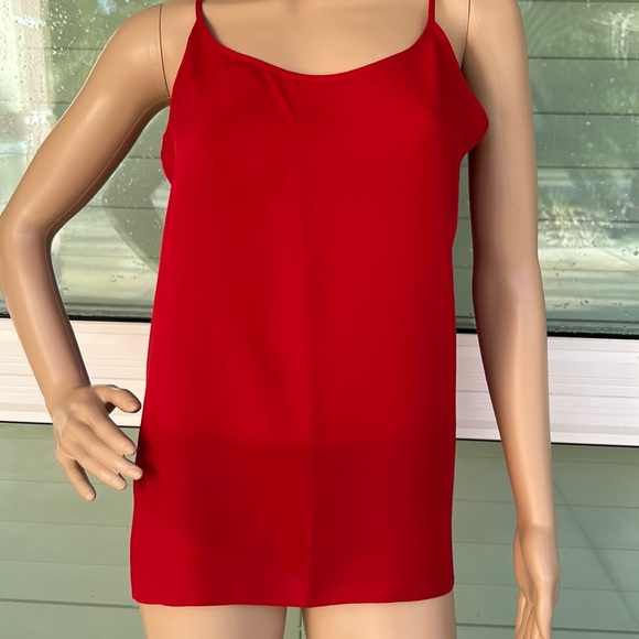 Dana Buchman | Jackets & Coats | Dana Buchman Luxe Red Tank Top Size ...